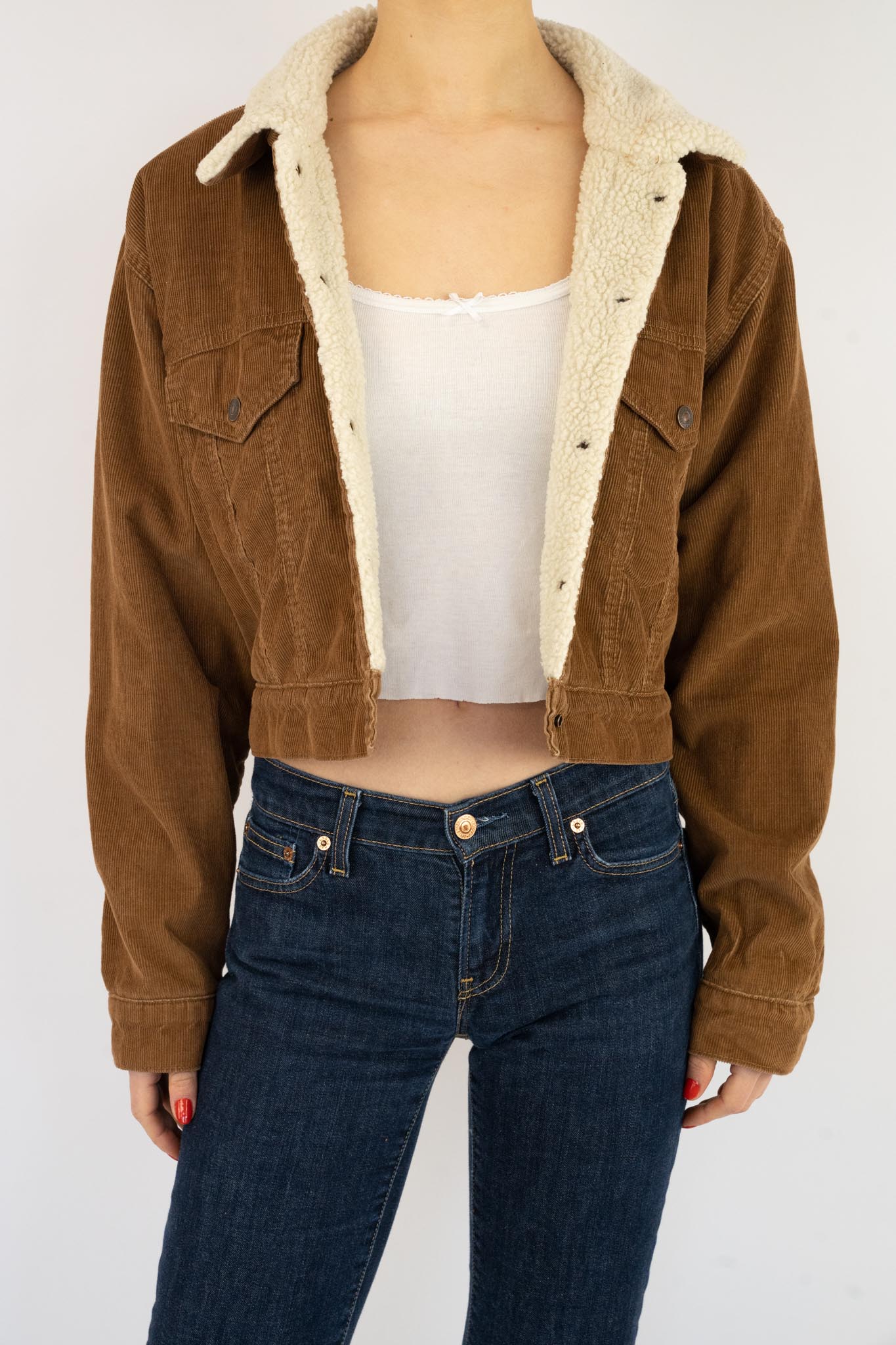 Brown Sherpa Jacket – Vintage Fabrik